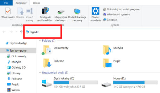 Jak otworzyć Edytor rejestru w Windows 10 - Orzech Pomaga
