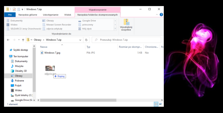 Jak spakować i rozpakować pliki w Windows 10 - Orzech Pomaga