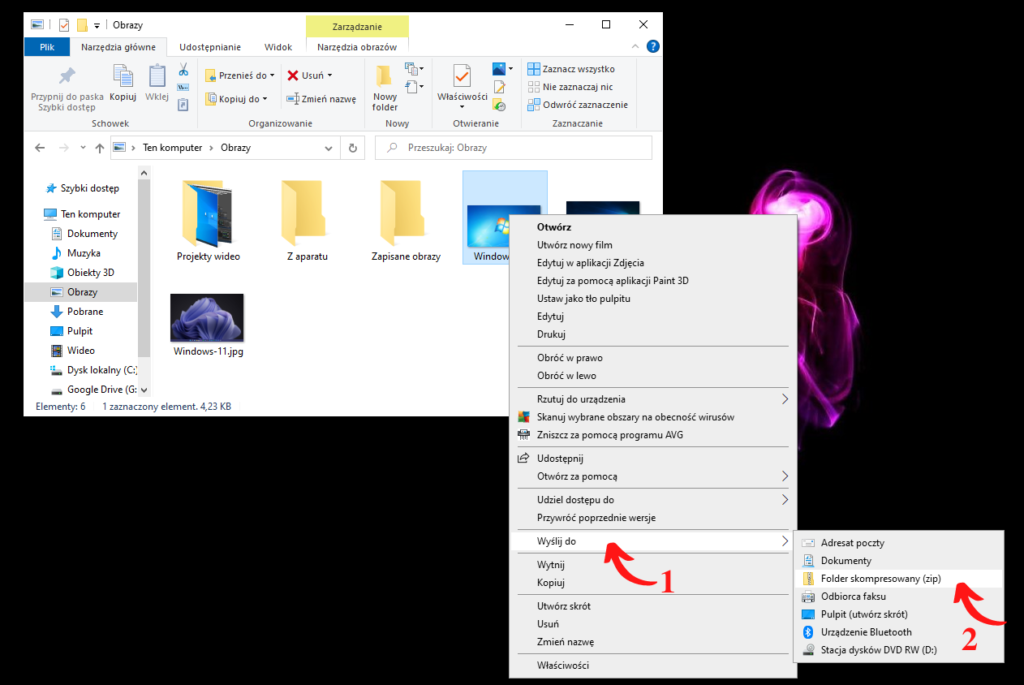 Jak spakować i rozpakować pliki w Windows 10 - Orzech Pomaga