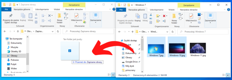 Jak kopiować i przenosić pliki lub foldery w Windows 10 - Orzech Pomaga