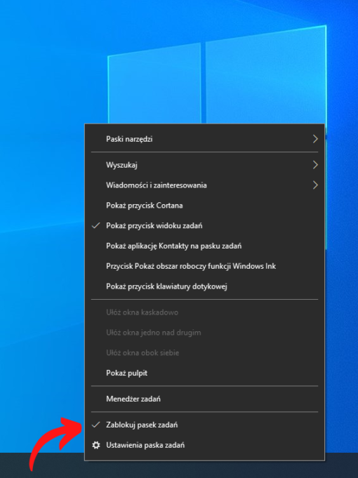 Jak zrobić pionowy pasek zadań w Windows 10 - Orzech Pomaga